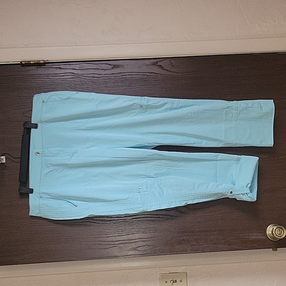 Pants & Jumpsuits | Chicos Baby Blue Cargo Style Pants | Poshmark